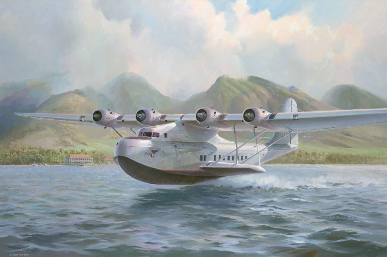 The Clipper Arrives in Paradise - Original Painting by Keith Ferris ...