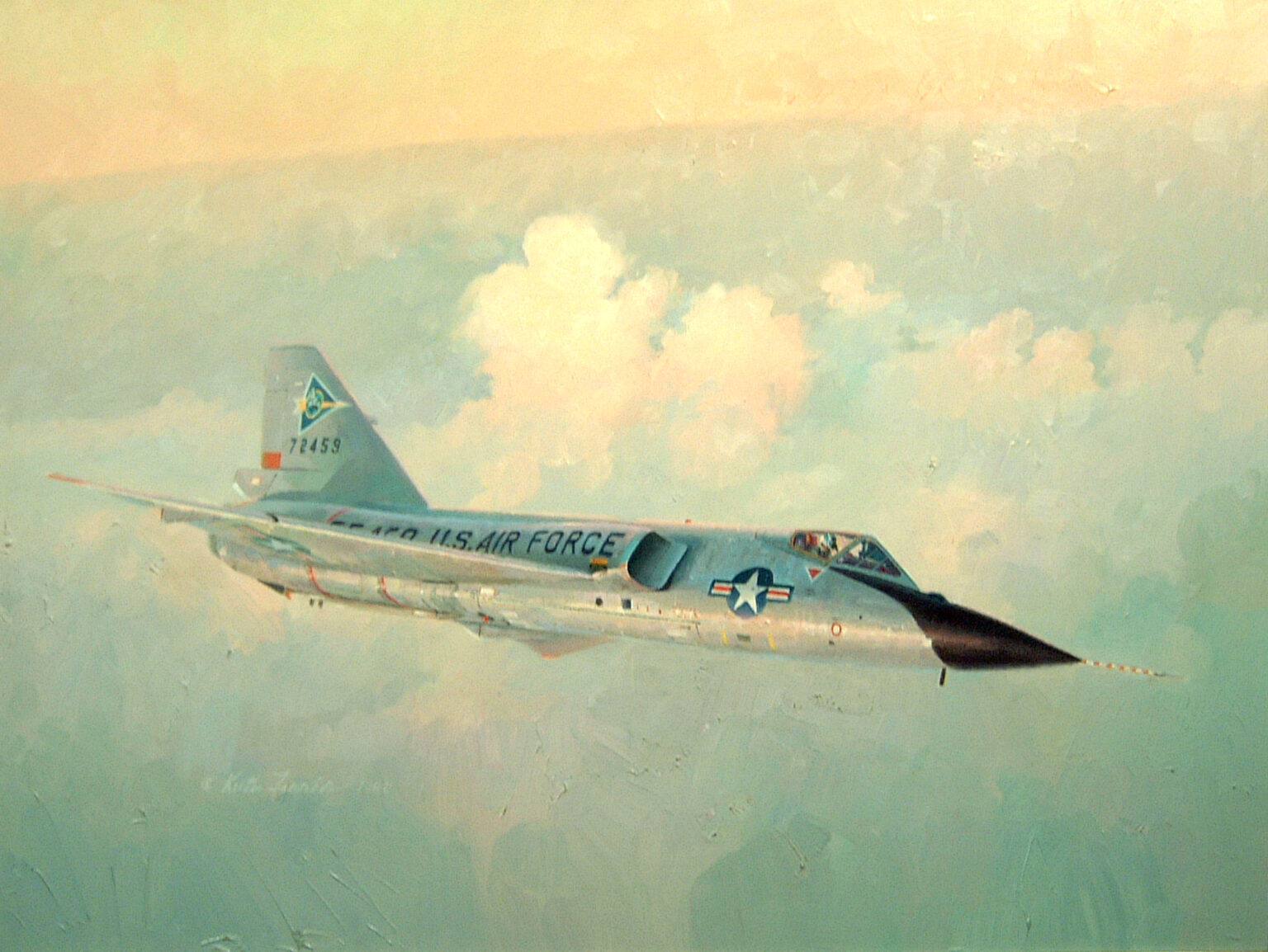 Fighter Pilot Heaven - Original Painting by Keith Ferris - Keith Ferris Art