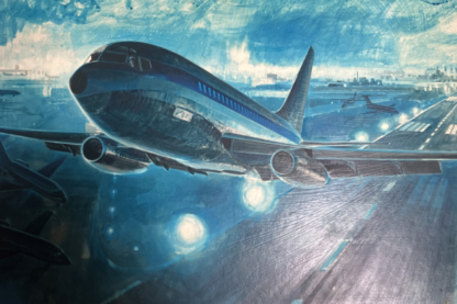 KFA-Early-Artwork-Gallery-Plane-Takeoff - Keith Ferris Art